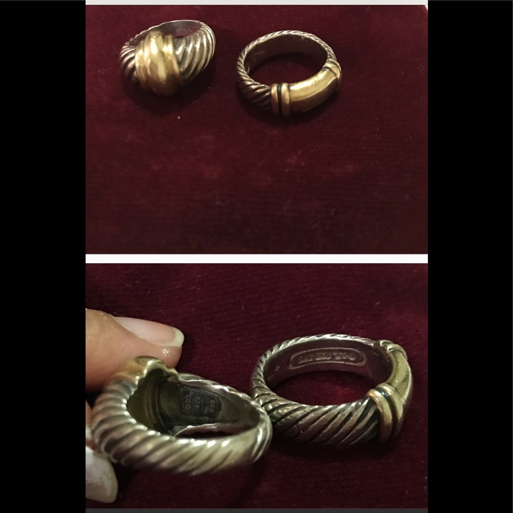 Authentic David Yurman Cable Rings - Gem